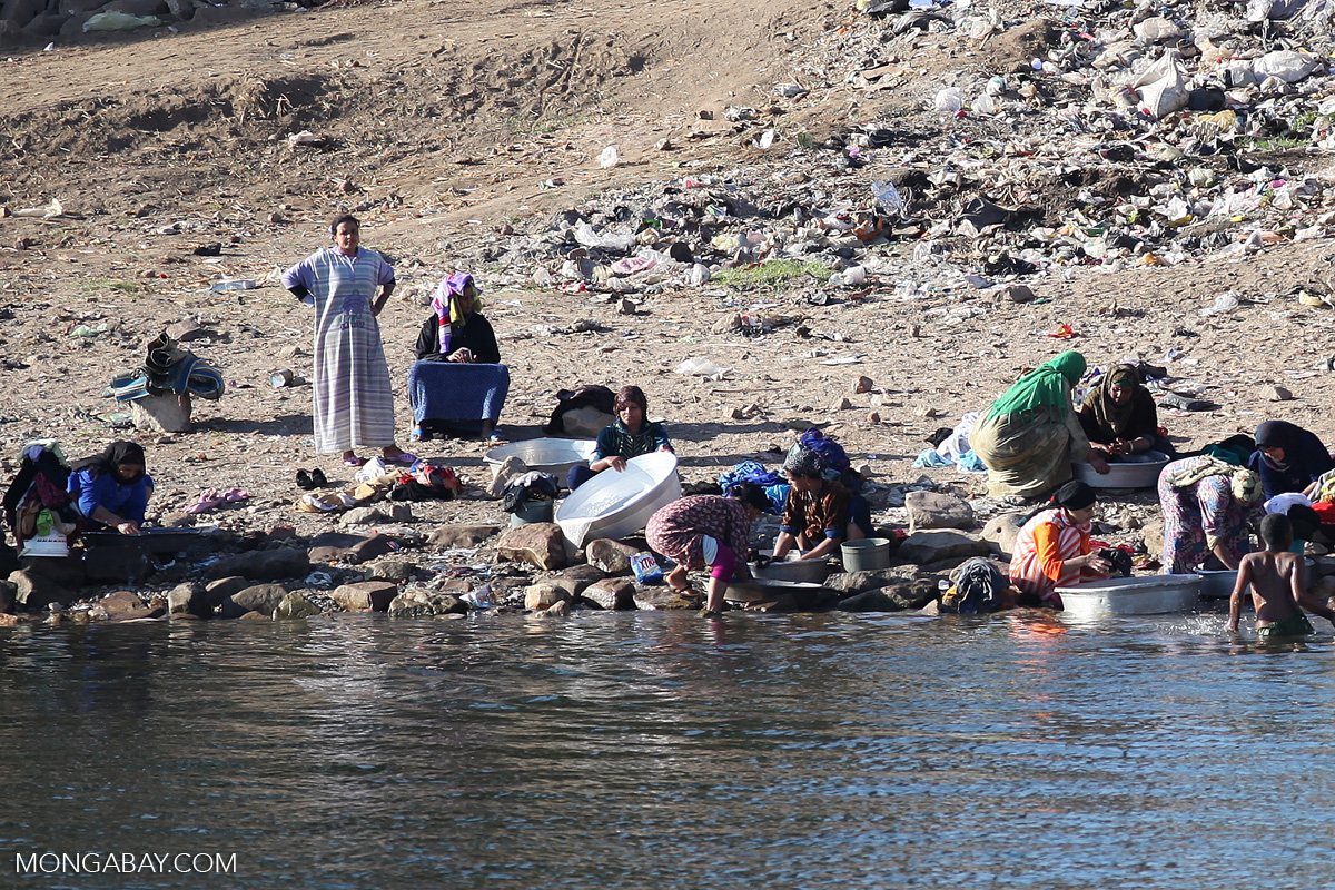 Women washing clothes along the Nile [egypt_0631]