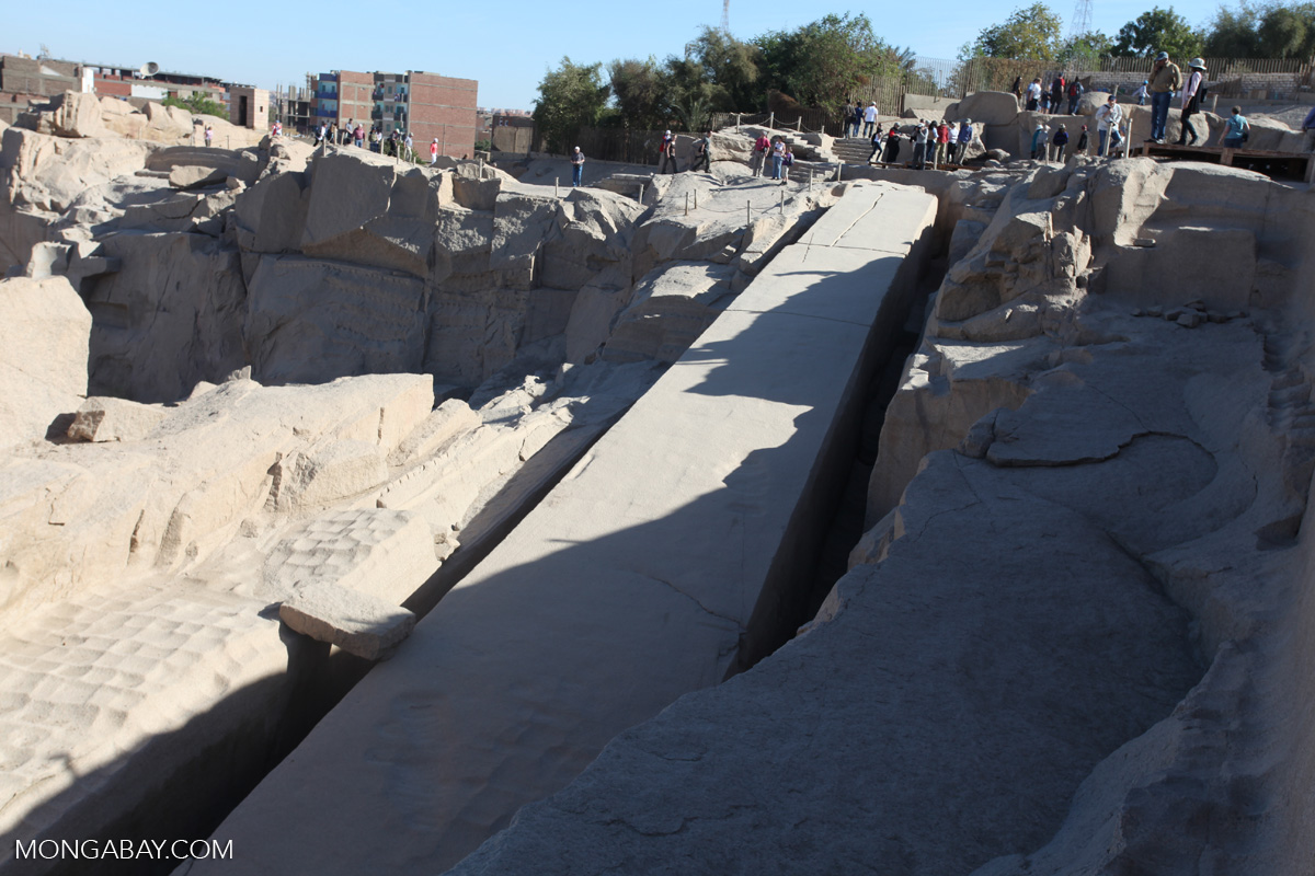 Unfinished obelisk at the granite quarries of Aswan [egypt_1769]