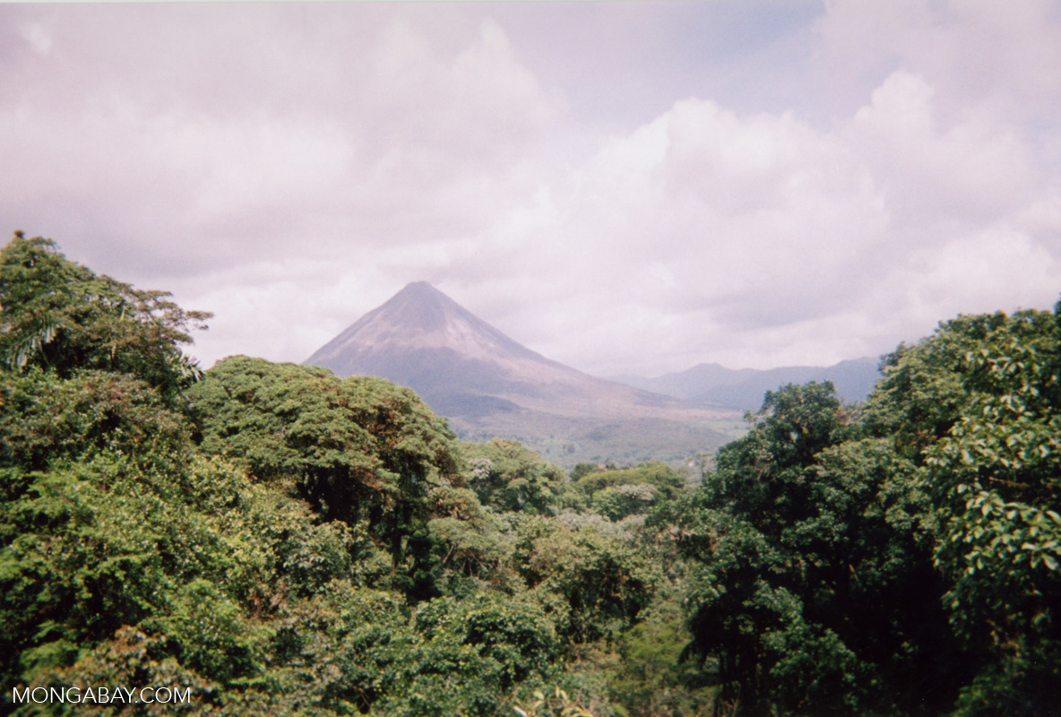 Arenal volcano in Costa Rica