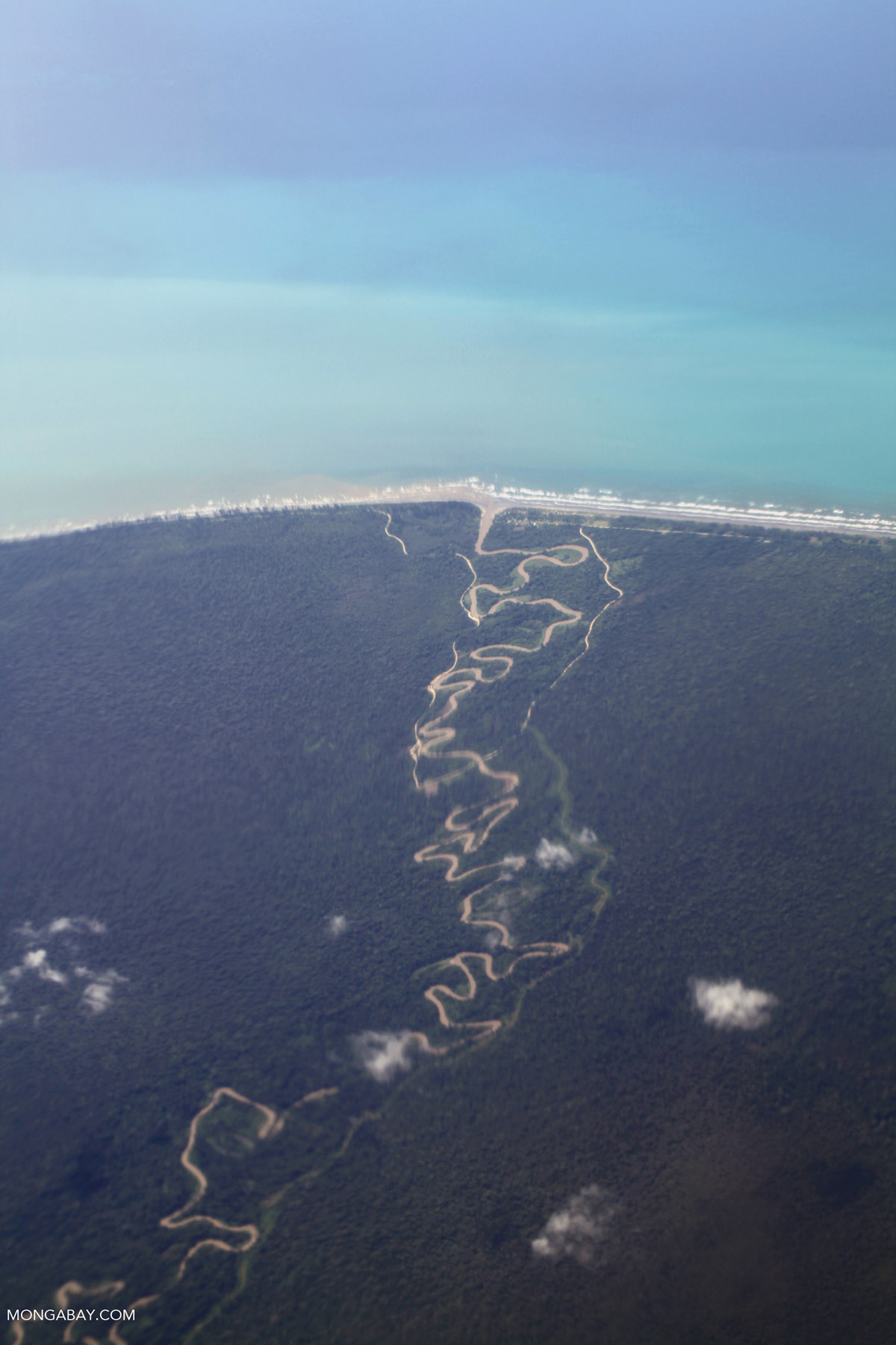 Undulating river in West Papua